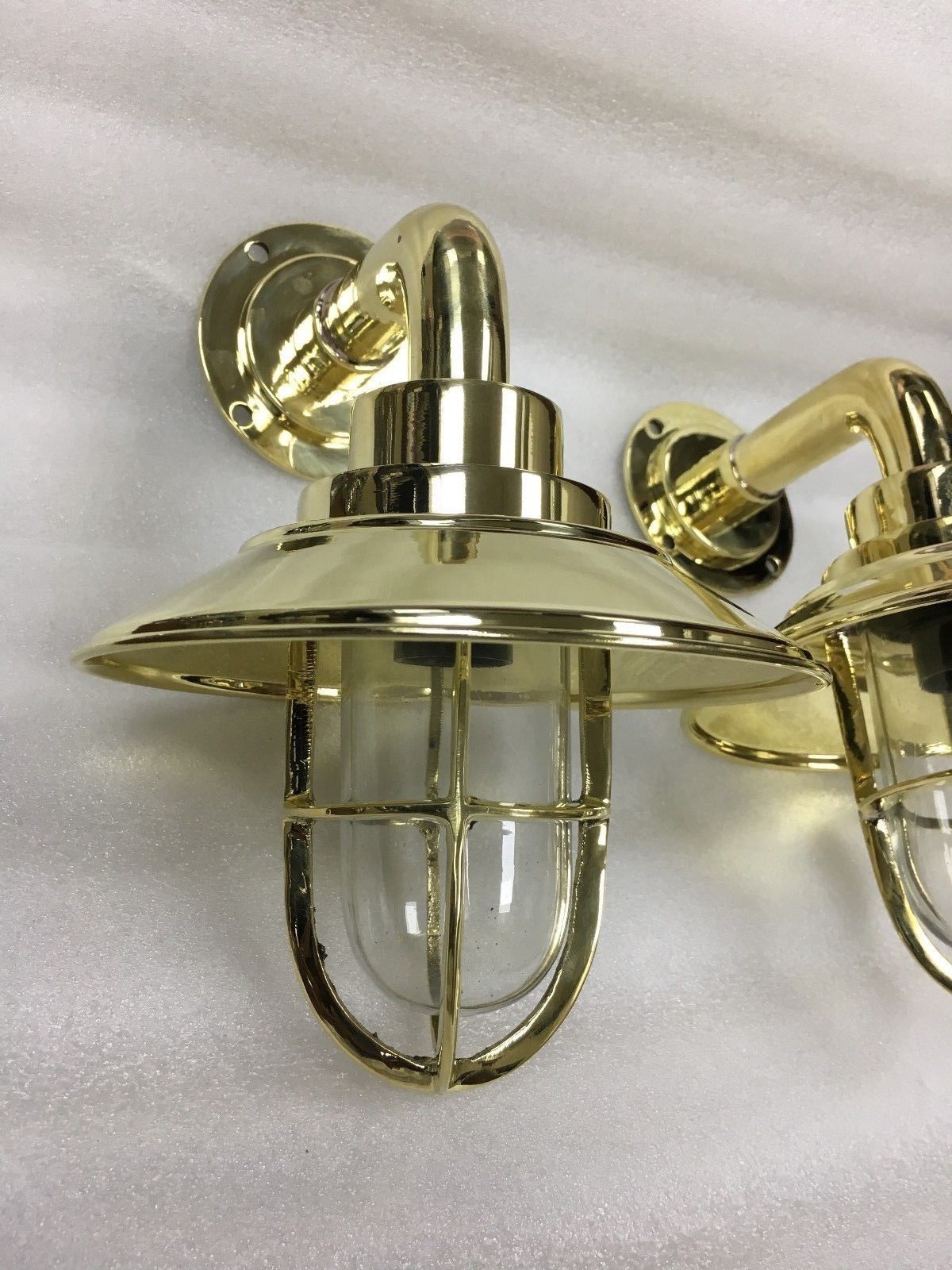 Small Nautical Marine Brass Ship Light 2 Pcs on Luulla