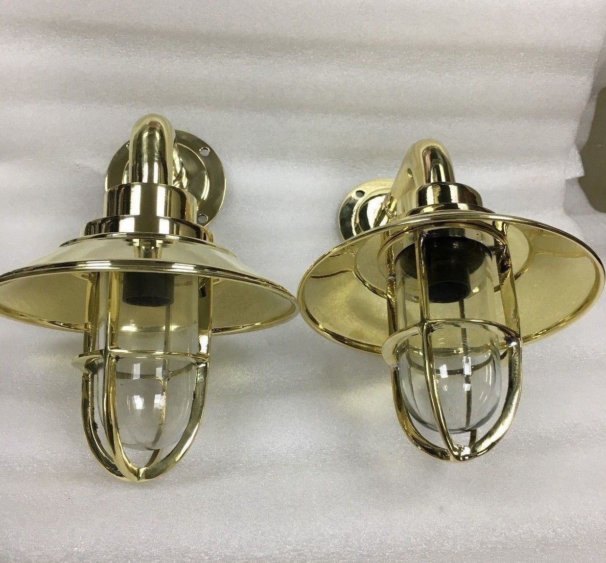 Small Nautical Marine Brass Ship Light 2 Pcs on Luulla